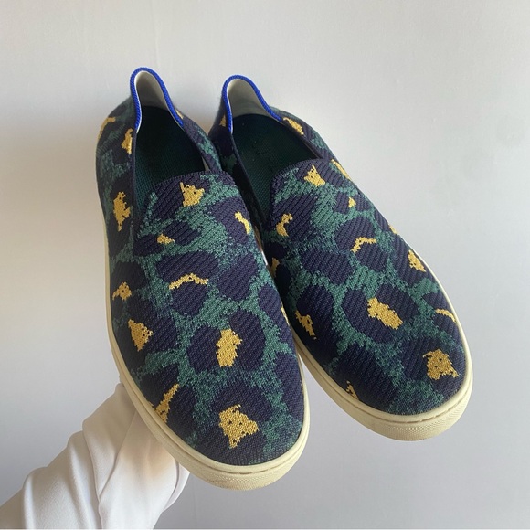 Rothy's | Shoes | Rothys Green And Yellow Flats With Whimsical Pattern ...